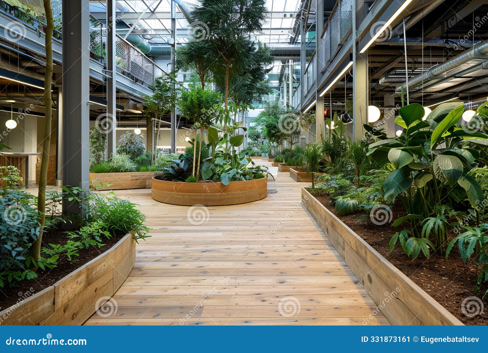 Bright, Inviting Eco Friendly, Sustainable Workplace Designed with ...