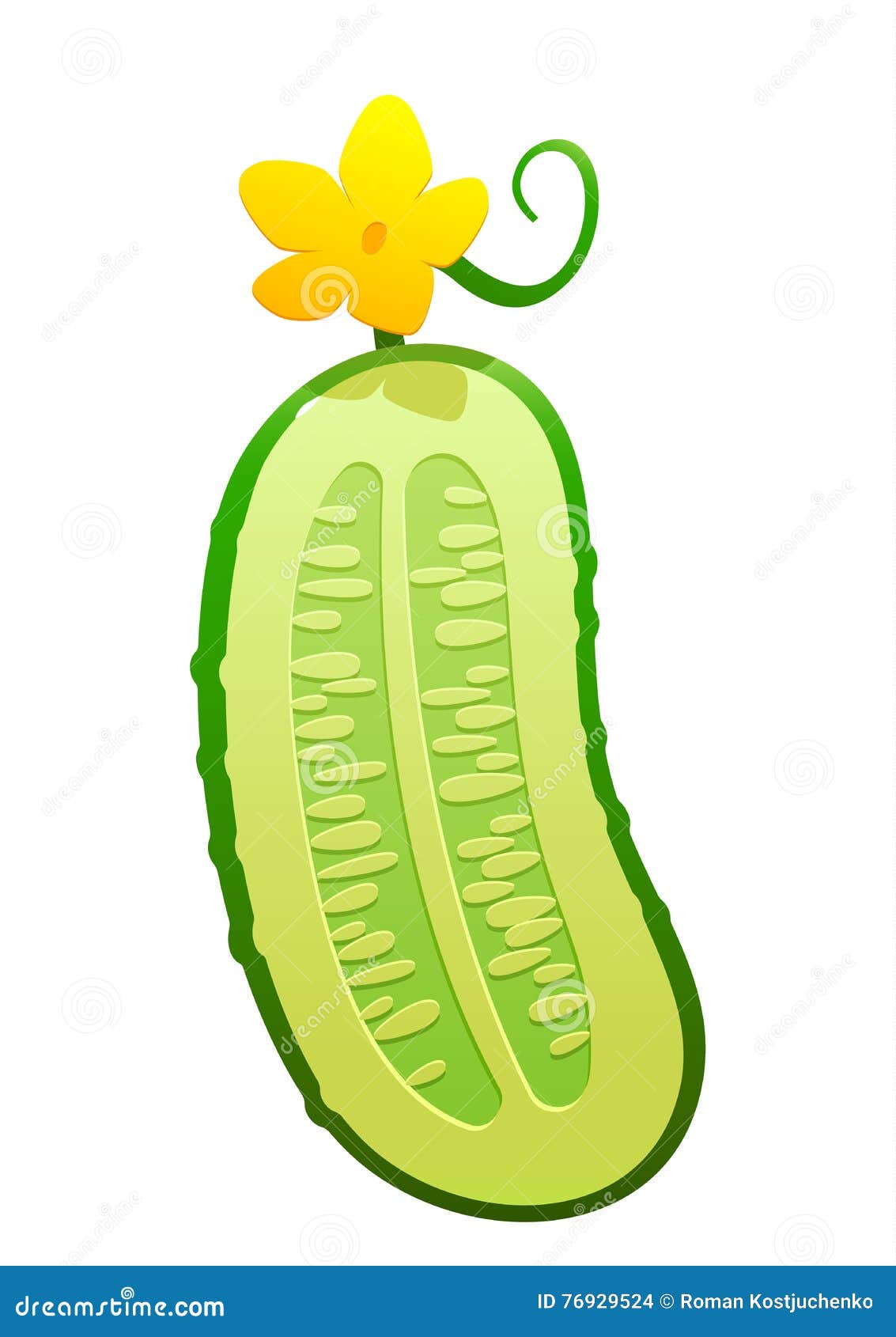 Cucumber Cartoon Character Stock Illustration | CartoonDealer.com #42468607