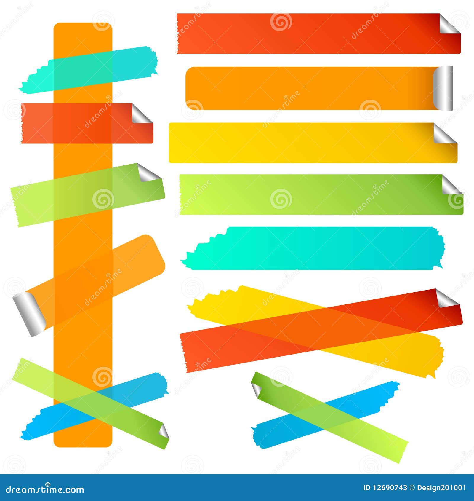 Bright Labels Set 1 stock vector. Illustration of label - 12690743