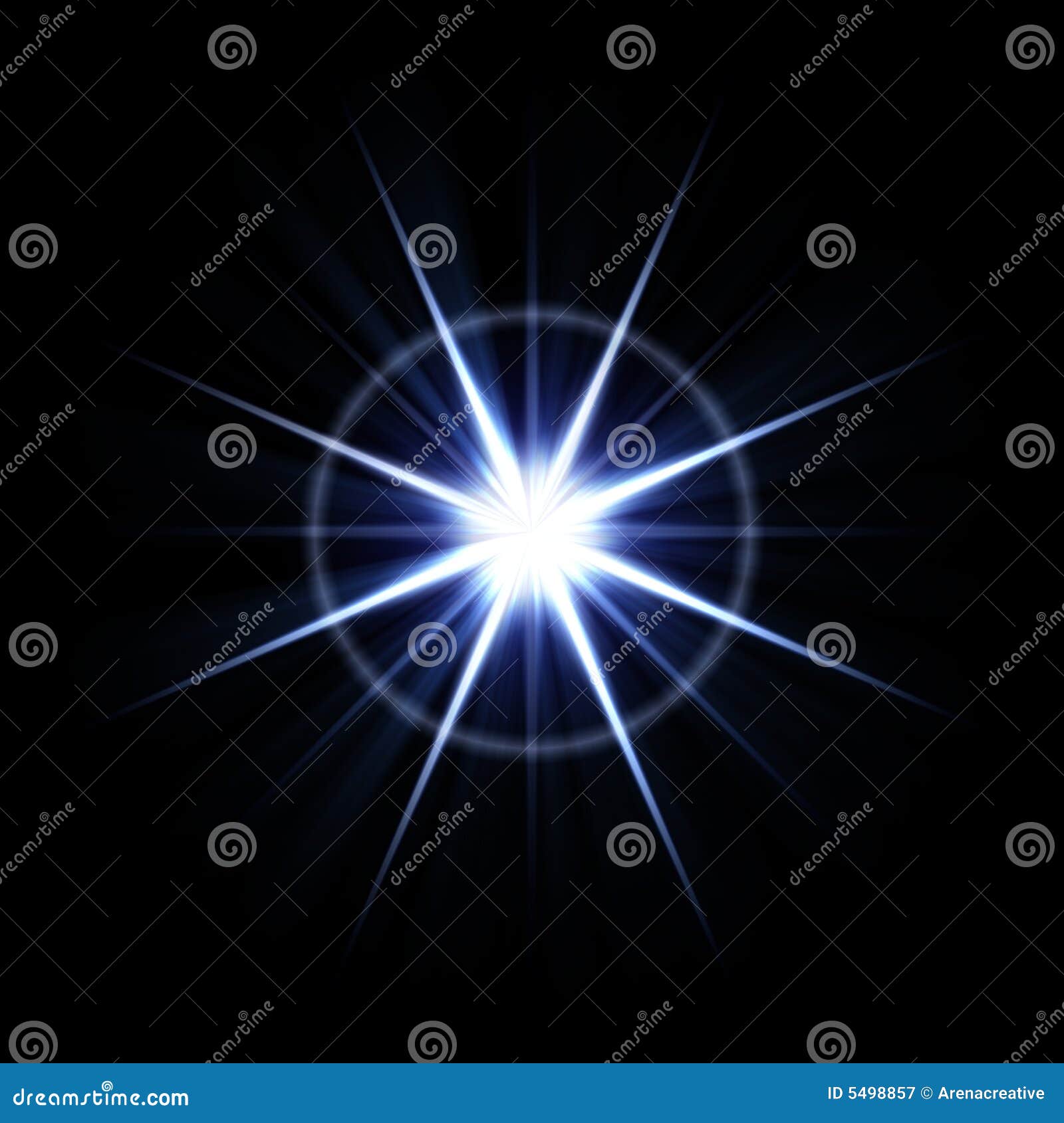 Bright Lens Flare Burst stock illustration. Illustration of energy ...