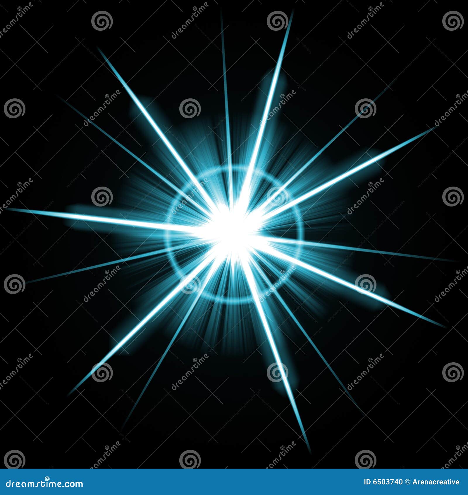 Bright Lens Flare Burst stock illustration. Illustration of outer - 6503740