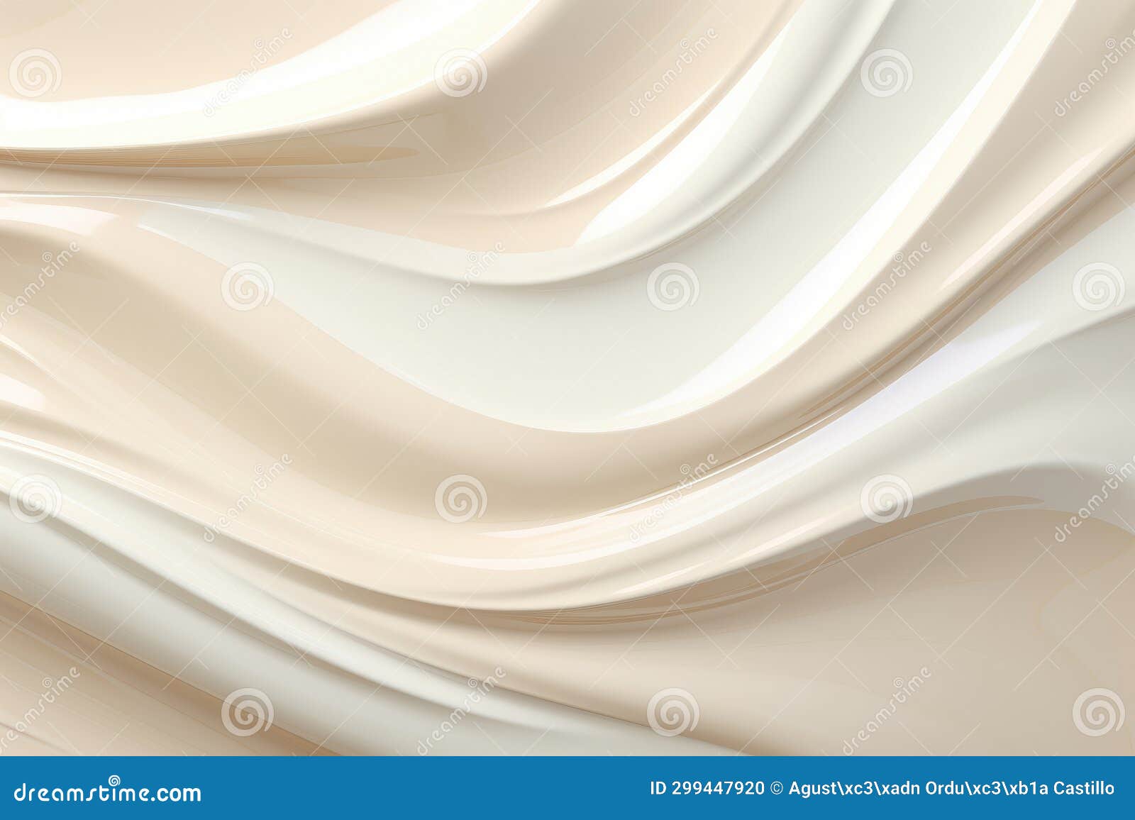Bright Light Beige Stroke Background on White Background. Stock Photo ...