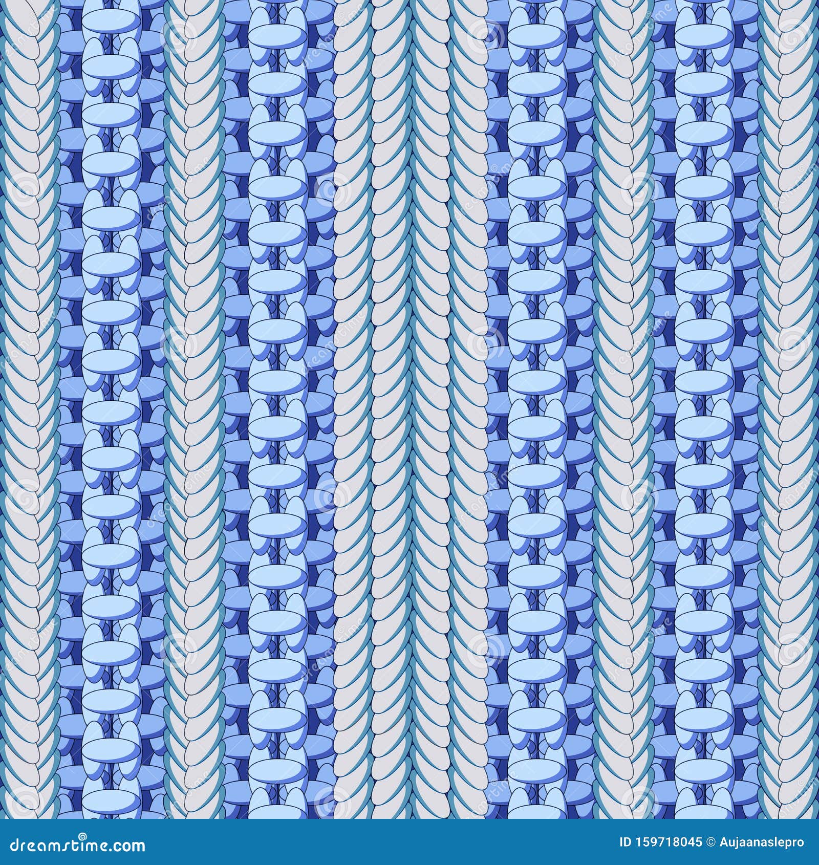 Bright Light Blue and White Knitted Pattern Stock Illustration ...