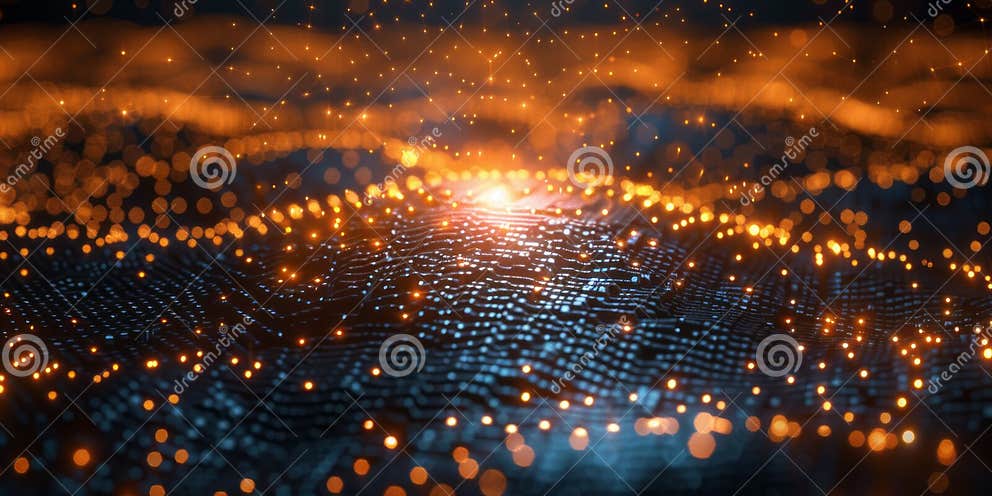 A Bright Light Blurs in the Darkness, Creating an Intriguing Visual ...