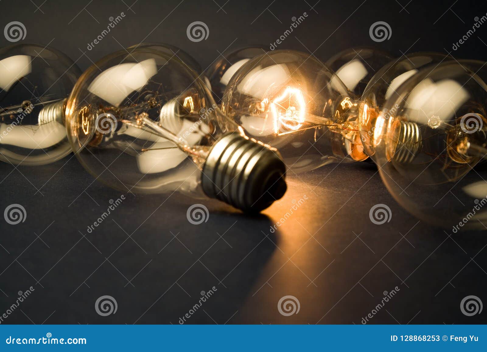 Bright Light Bulb stock image. Image of light, electrical - 128868253