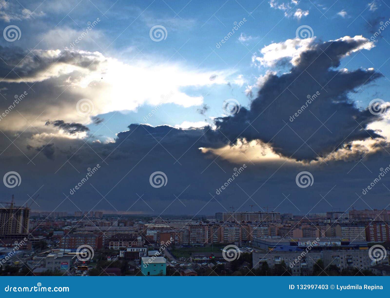 Bright Light through the Clouds Stock Image - Image of indescribable ...