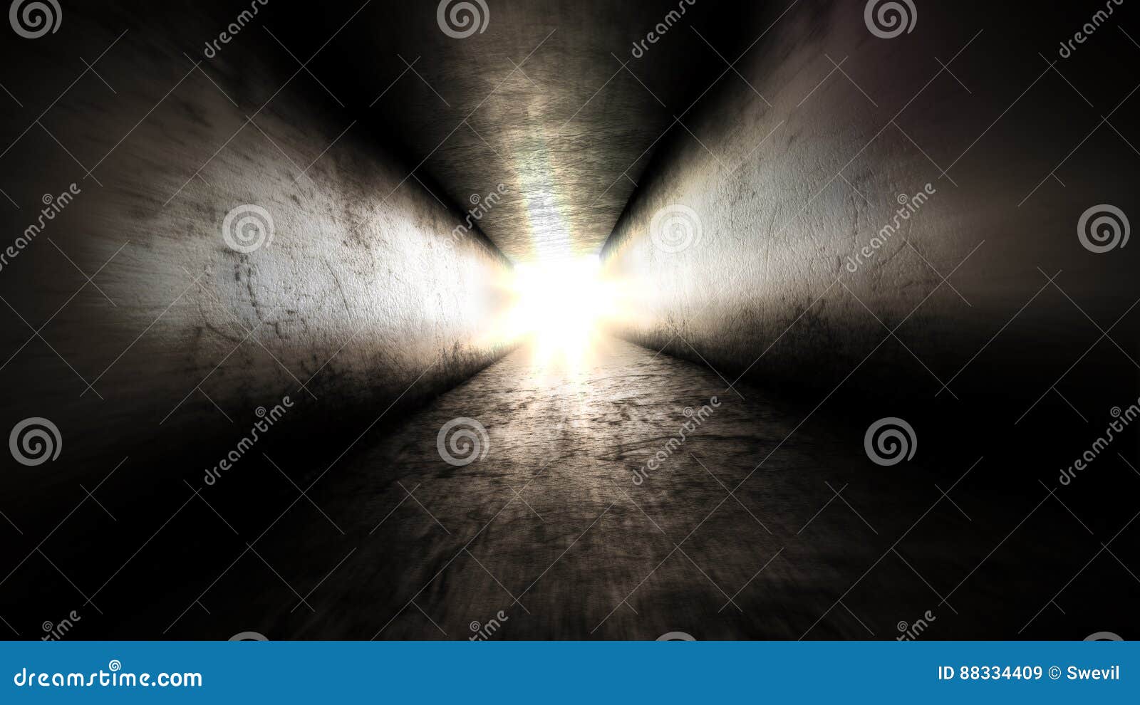 Bright Light at the End of the Tunnel. Walk into the Light Stock Image ...
