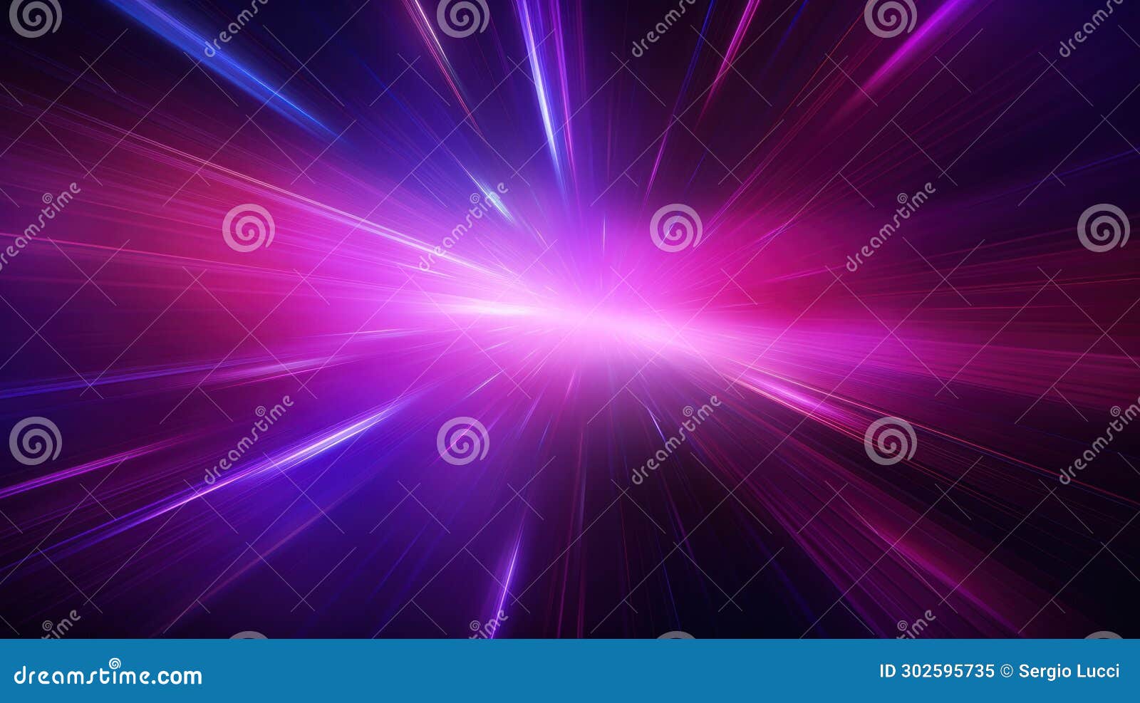 Bright Light Explosion with Colorful Rays in Motion Stock Illustration ...