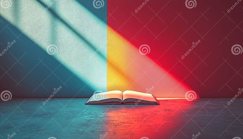 Bright Light Illuminates Empty Library, Sparking Imagination Generated ...