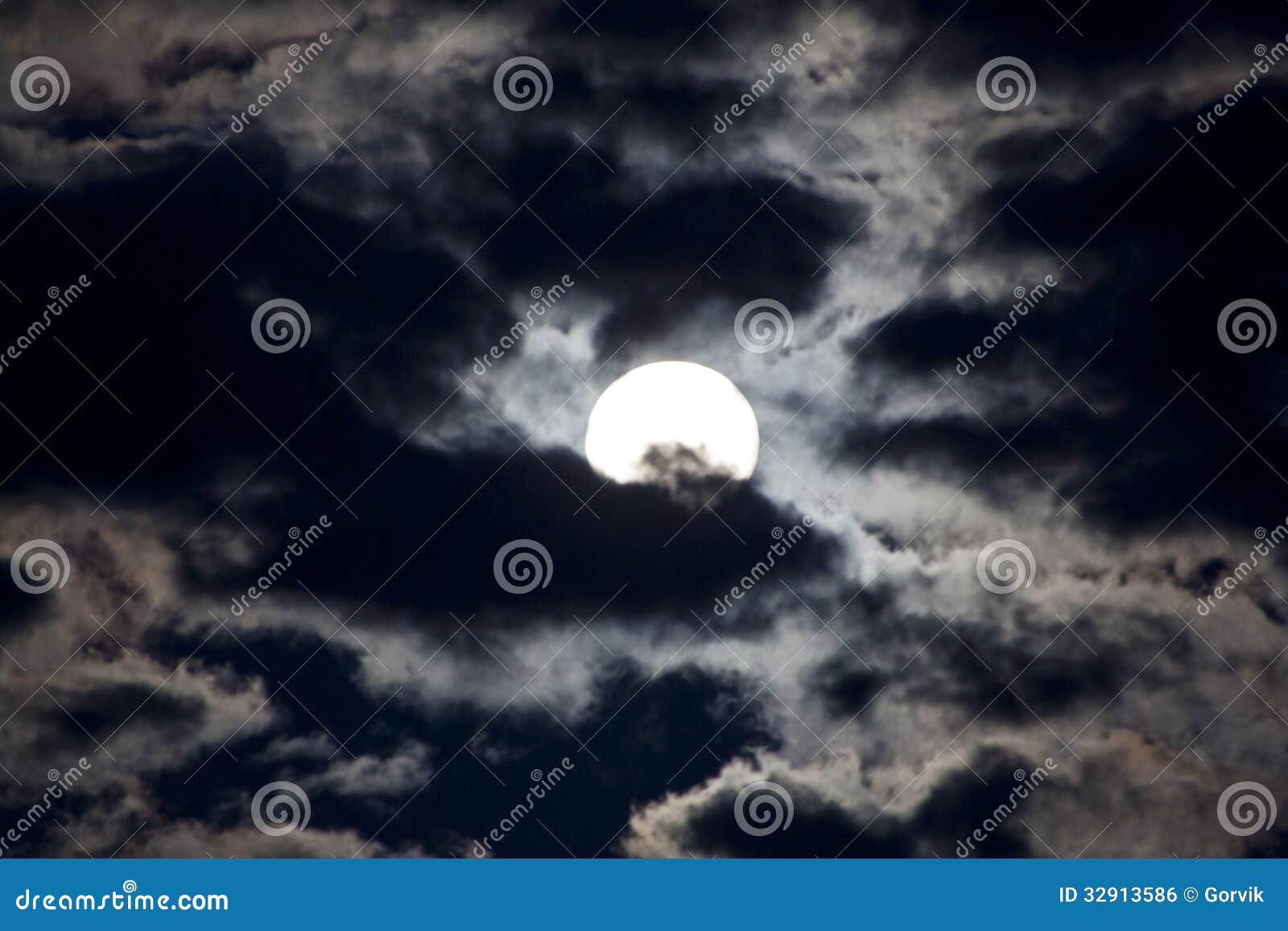 Bright light of the moon stock photo. Image of brightly - 32913586