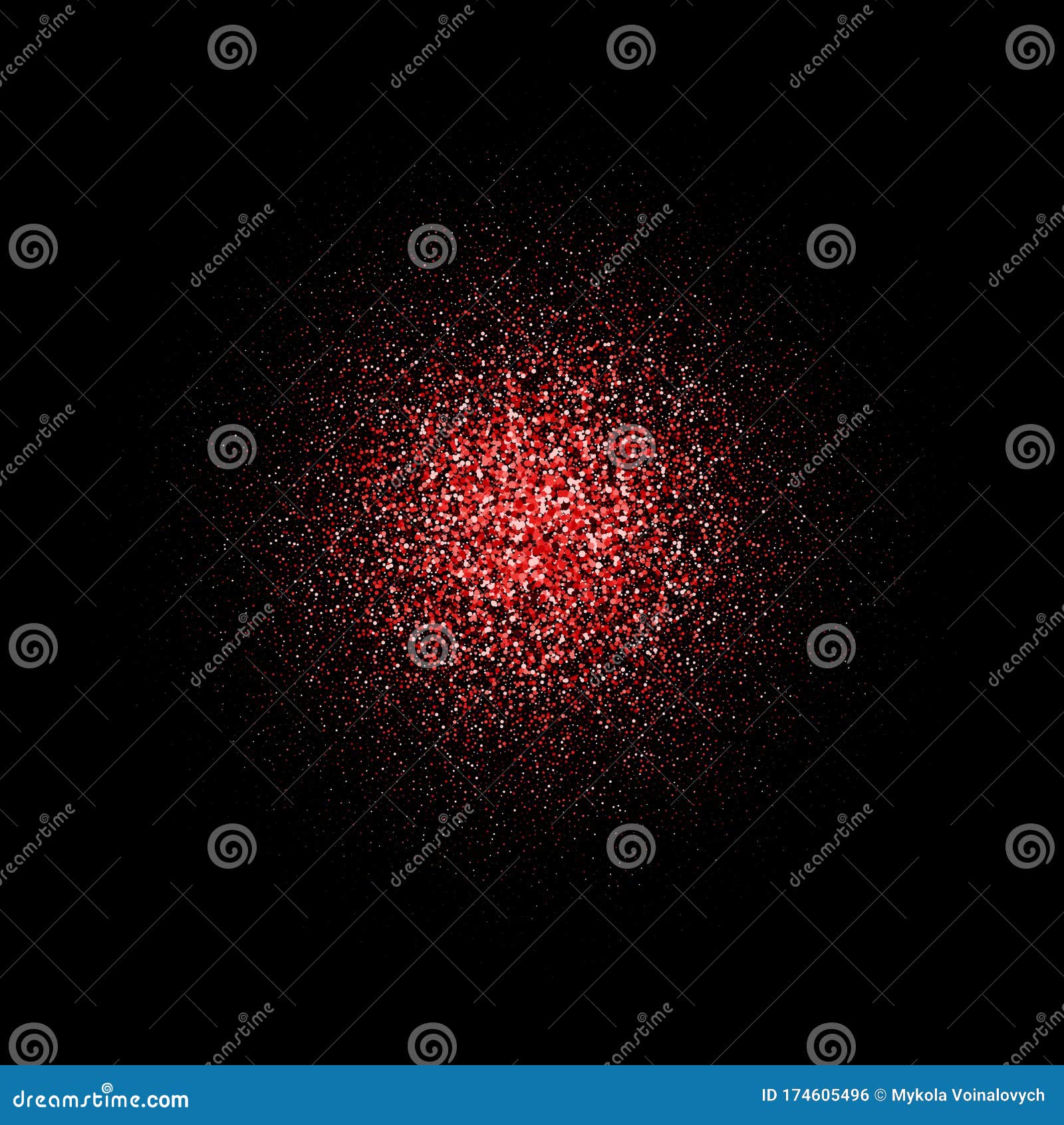 Bright Light Particles Glitter Background Effect. Magic Glow Sparkling ...