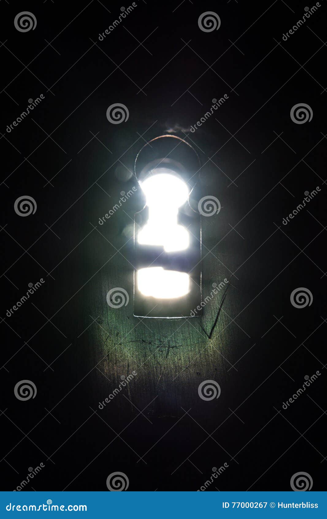 Bright Light Rays Shining Keyhole Door Lock Opportunity Stock Image ...