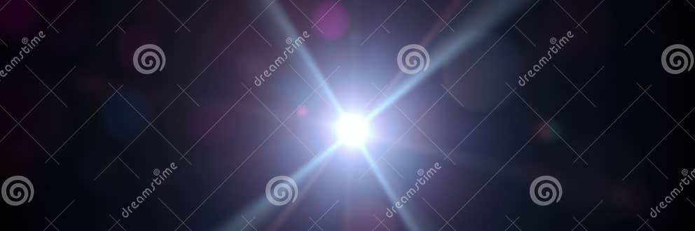 Bright Light Source Radiating Intense Beams in a Dark Environment ...