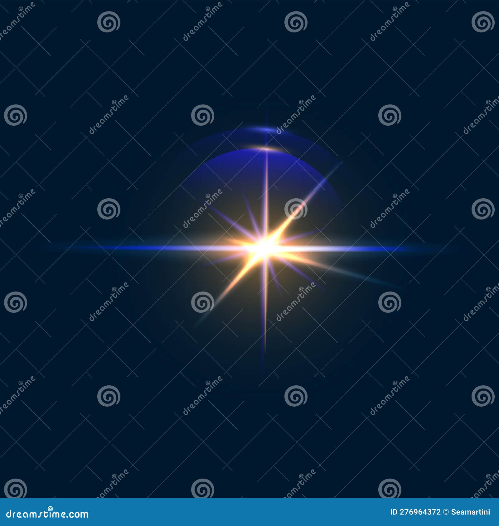Bright Light Sparkle Flare and Flash Effect Stock Vector - Illustration ...
