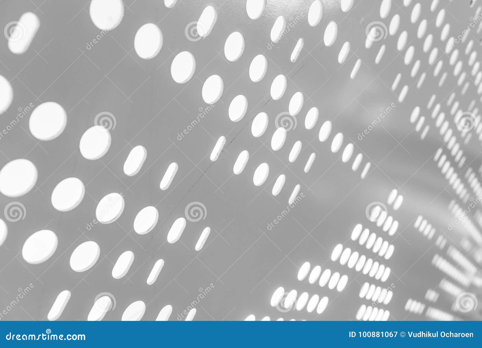 Bright Light through White Metal Panel for Abstract Pattern and Stock ...