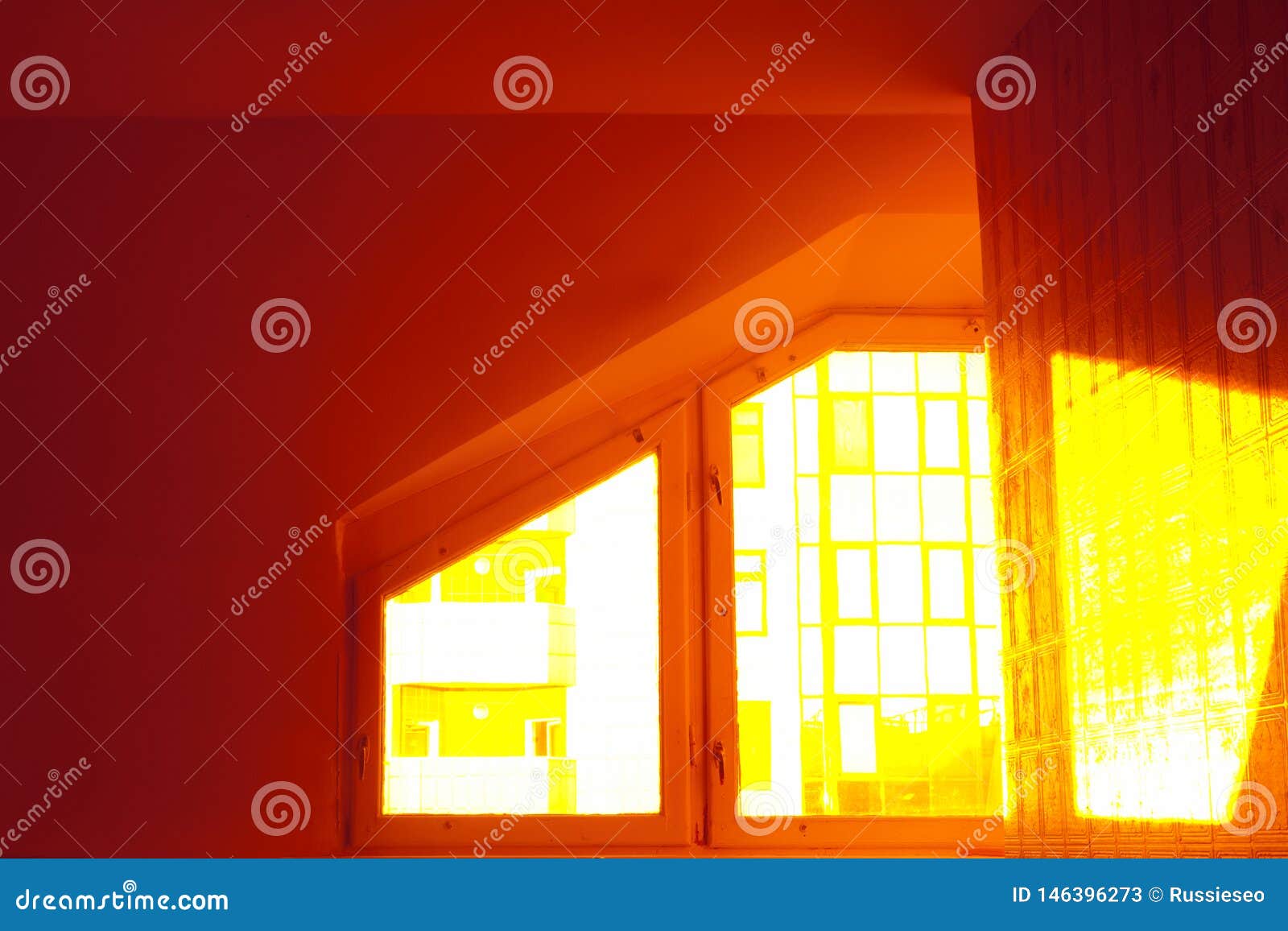 Bright light in the window stock image. Image of design - 146396273