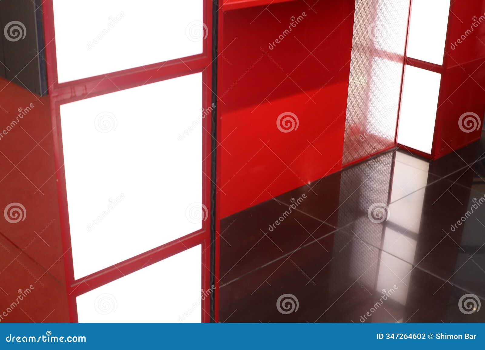 Bright Lighting of Buildings and Structures Close-up Stock Illustration ...