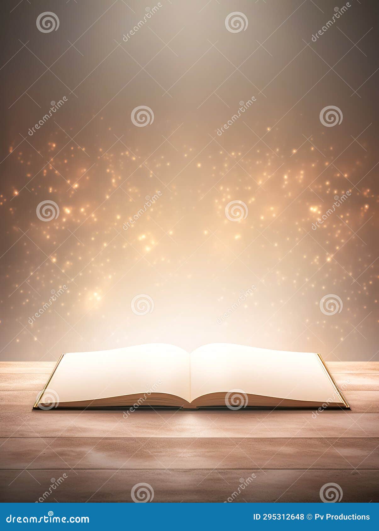 Bright Lighting Coming Out of Book, Knowledge is Power, Read More ...