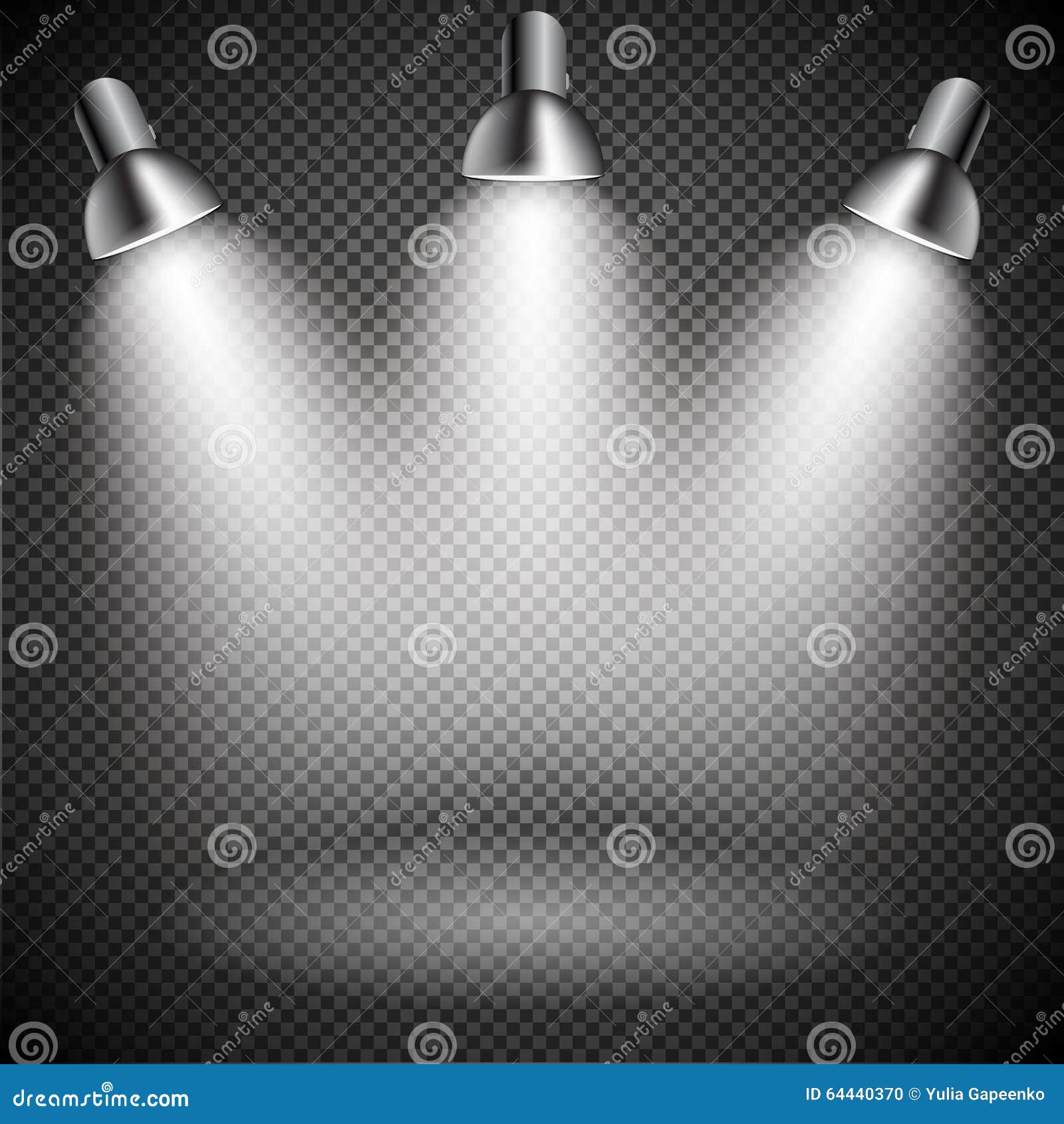 Bright with Lighting Spotlights Lamp Stock Vector - Illustration of ...