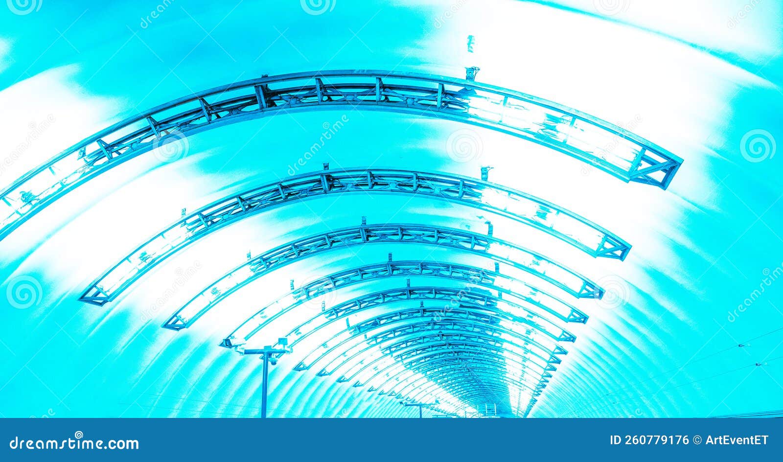 Bright Lighting Vaulted Ceiling in Subway Stock Photo - Image of ...