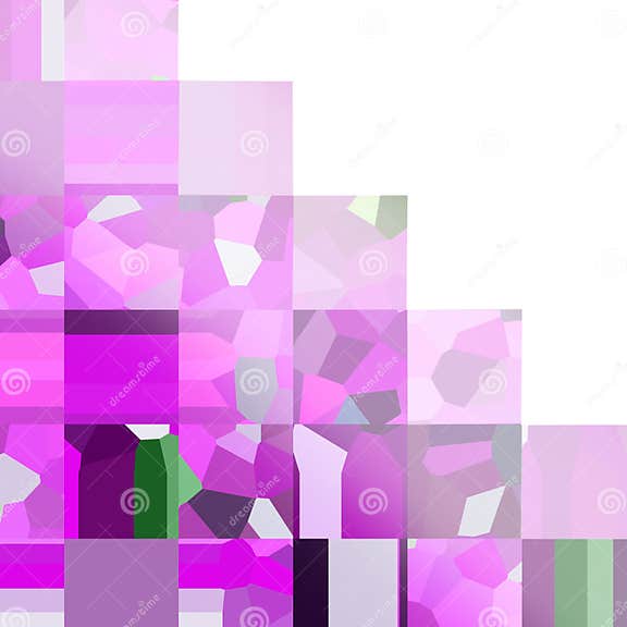 Bright Lilac Checkered Pattern. Mosaic of Geometric Shapes. Colored ...