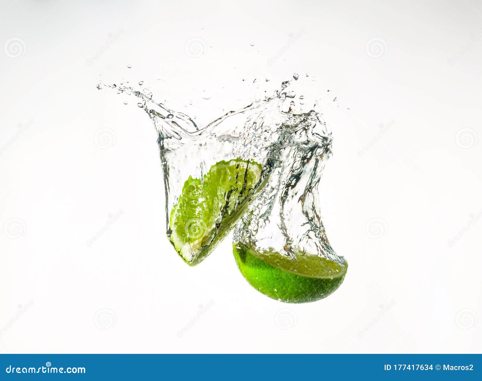 Lime in Water and Beautiful Spray Stock Photo - Image of leaf, apple ...