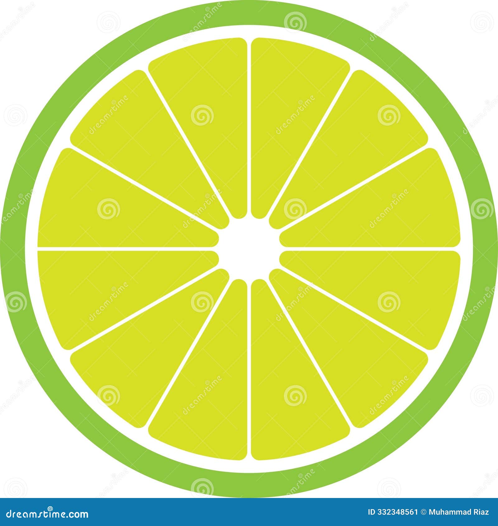 Bright Lime Slice Icon stock illustration. Illustration of design ...
