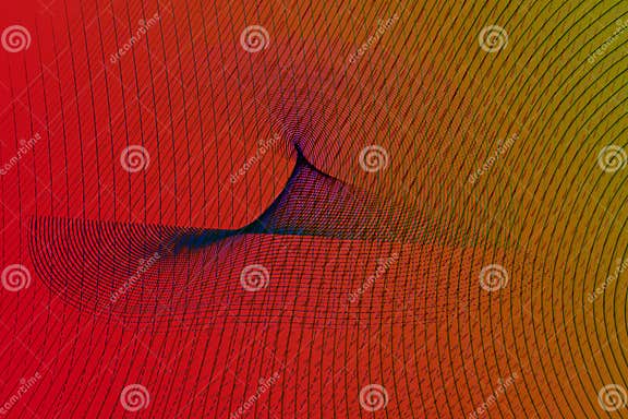 Bright Line Patterns with Curved Shapes. Rounded Movements Stock ...