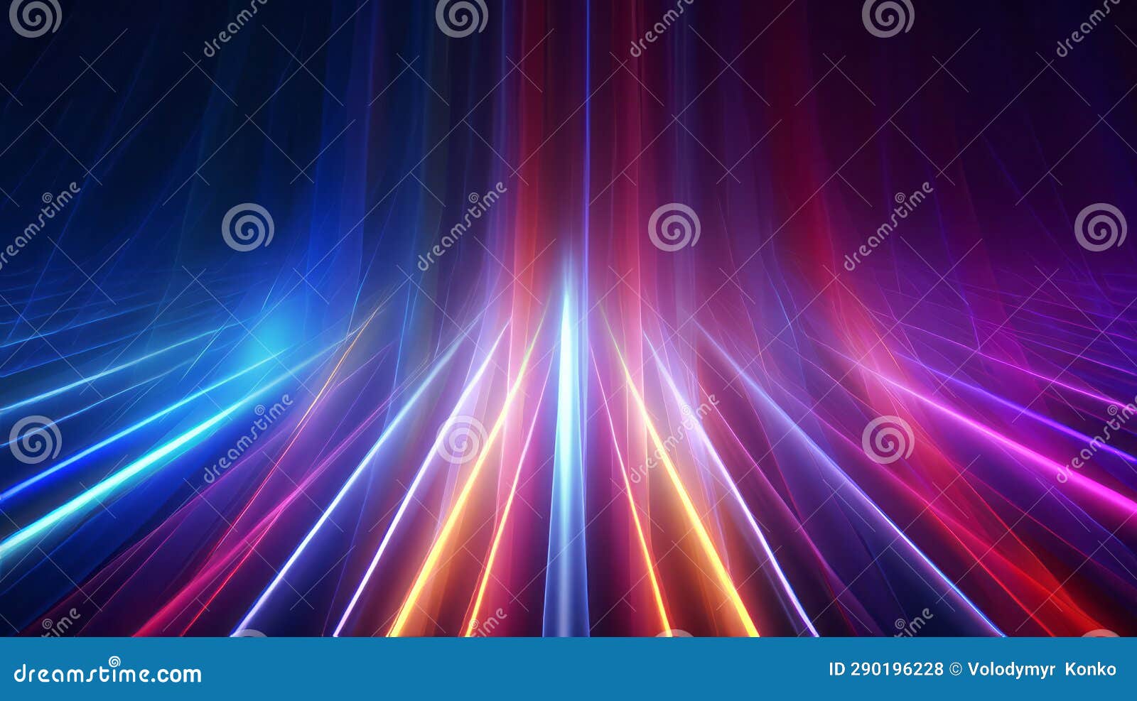 Bright Lines of Light Against a Dark Background. Generative Ai Stock ...