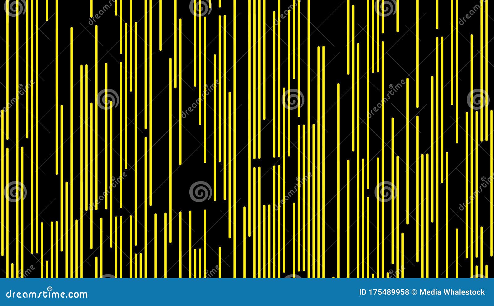 Bright Lines Move Vertically Down on Black Background. Animation ...