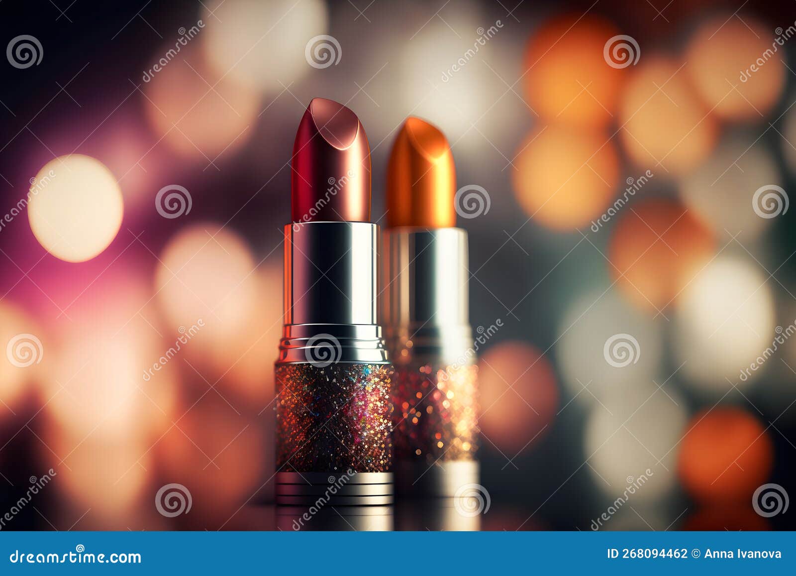 Bright Lipstick of Different Colors Shades of Colored Lipstick for Lips ...