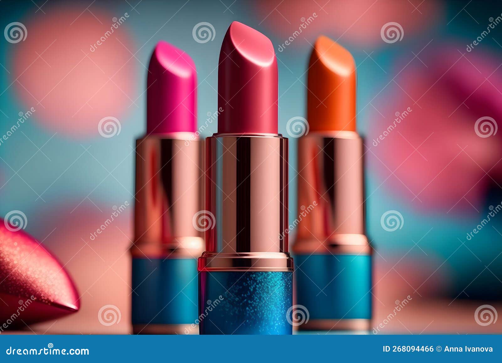 Bright Lipstick of Different Colors Shades of Colored Lipstick for Lips ...