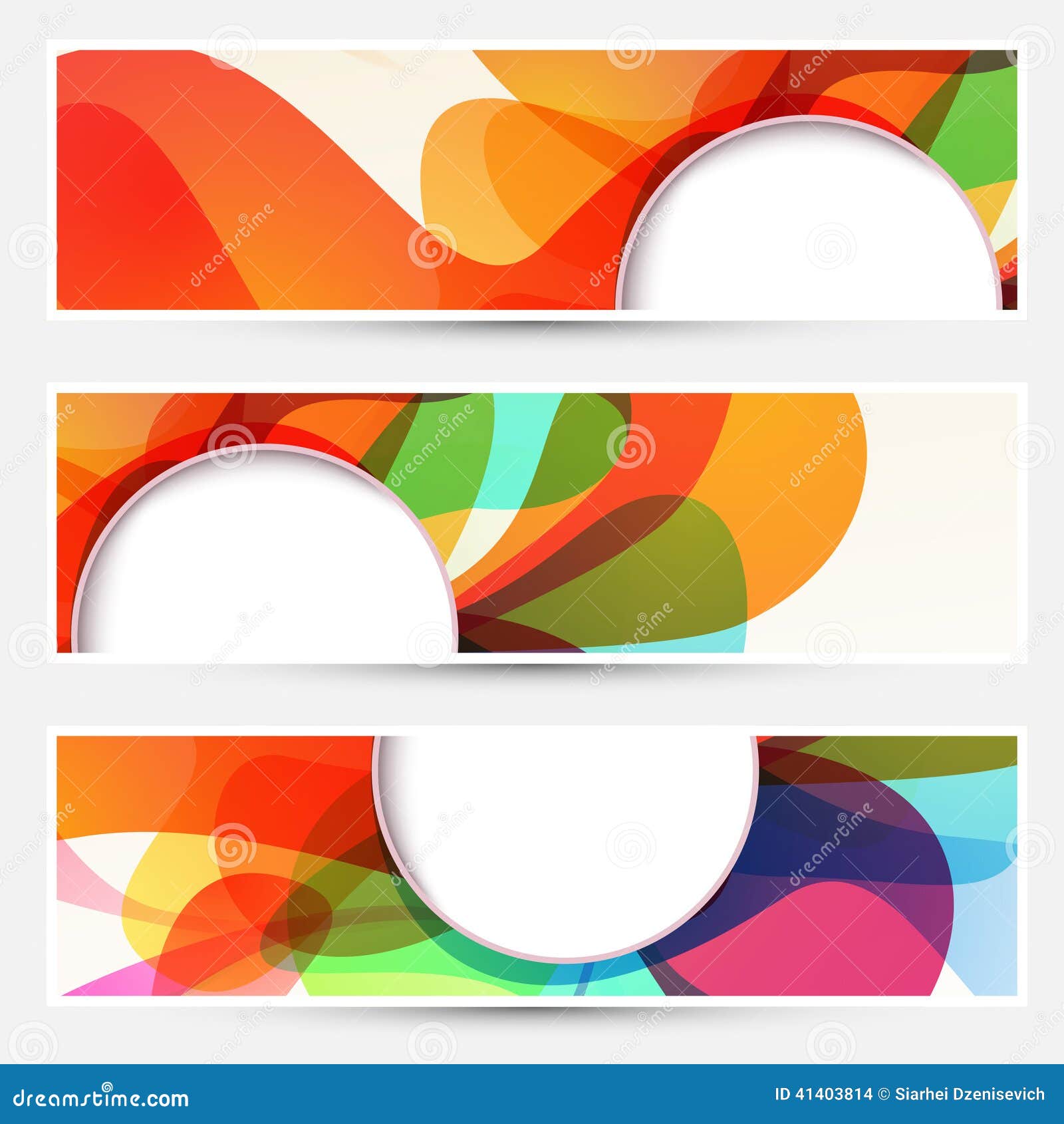 Bright Liquid Flow Colorful Banners Set Stock Vector - Illustration of ...