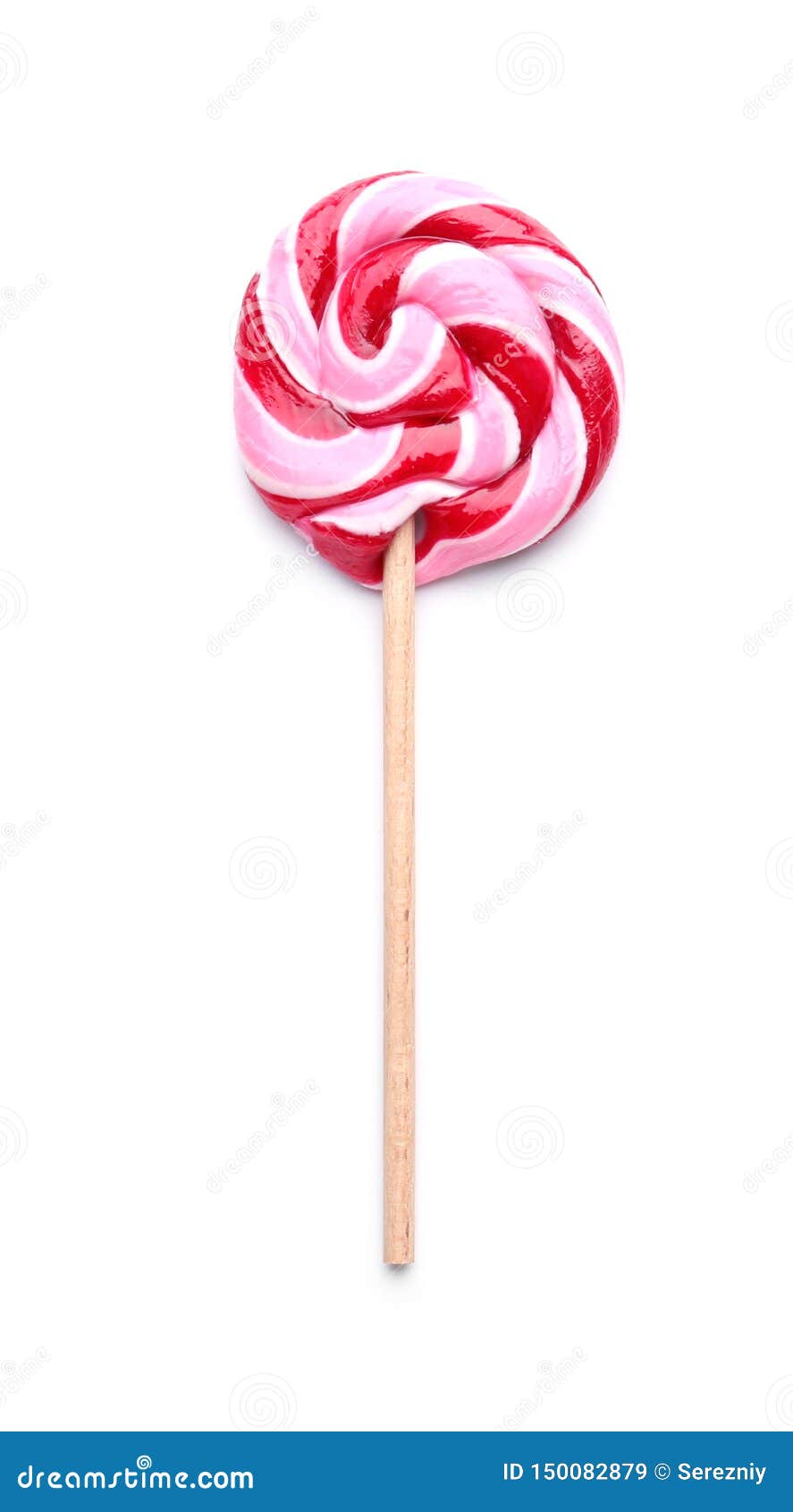 Bright Lollipop on White Background Stock Image - Image of sugar, color ...