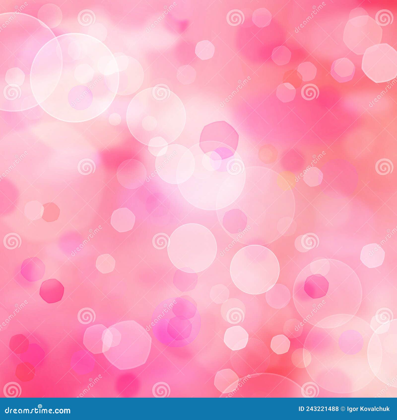 Bright Magic Pink Abstract Bokeh Stock Illustration - Illustration of ...