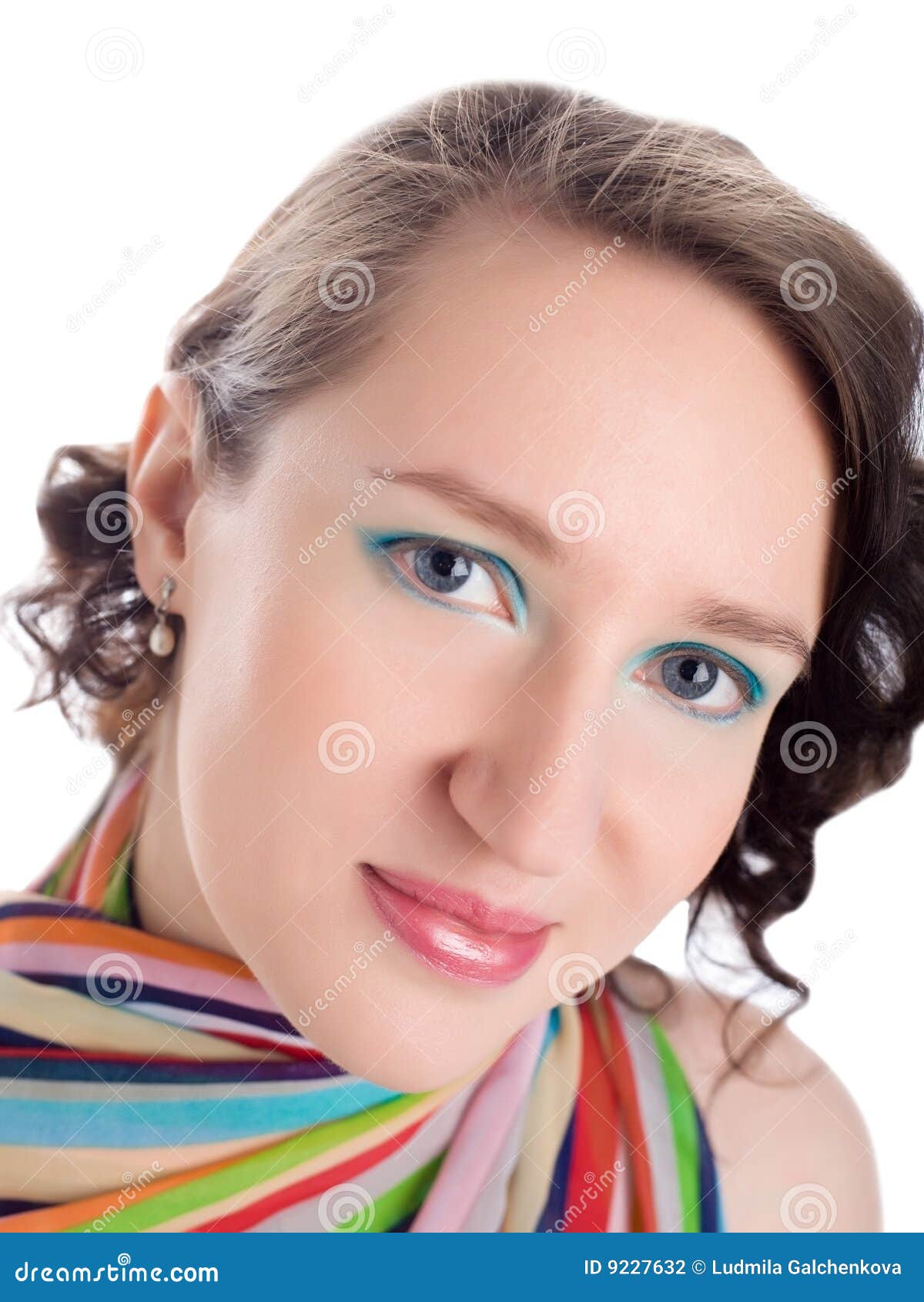 Bright make-up stock photo. Image of expression, portrait - 9227632