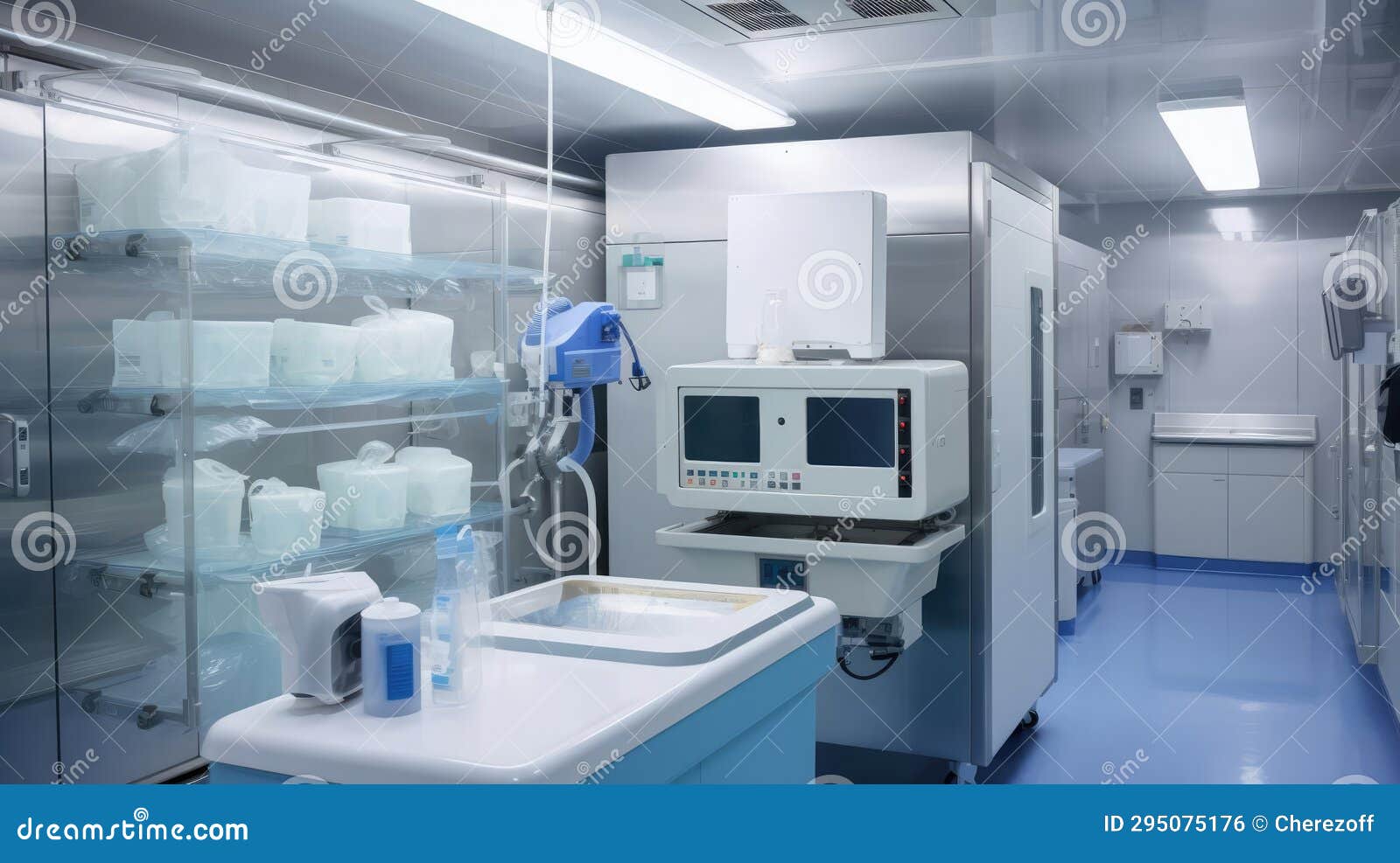 Bright Medical Sterilization Room Stock Photo - Image of doctor ...