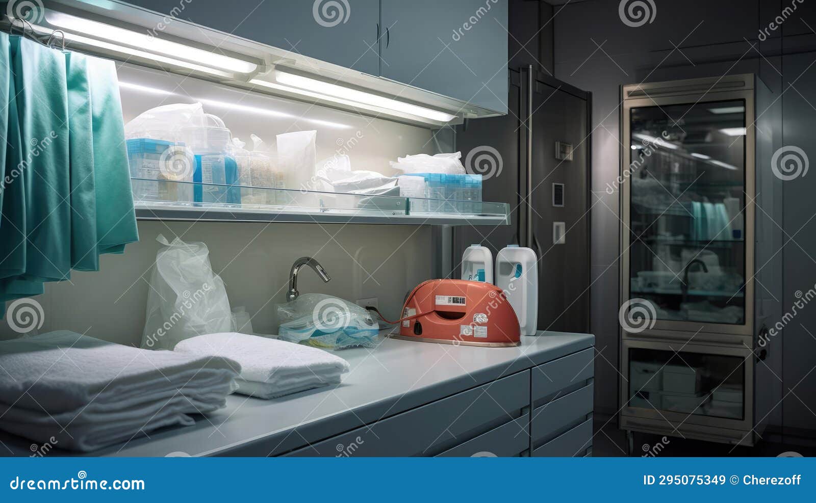 Bright Medical Sterilization Room Stock Image - Image of office ...
