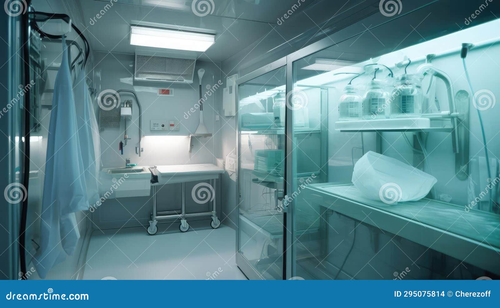 Bright Medical Sterilization Room Stock Photo - Image of pure, modern ...