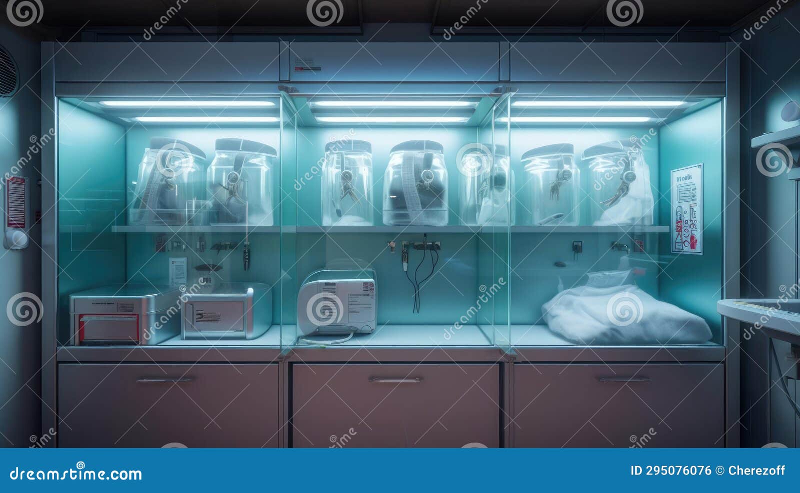 Bright Medical Sterilization Room Stock Photo - Image of electronic ...