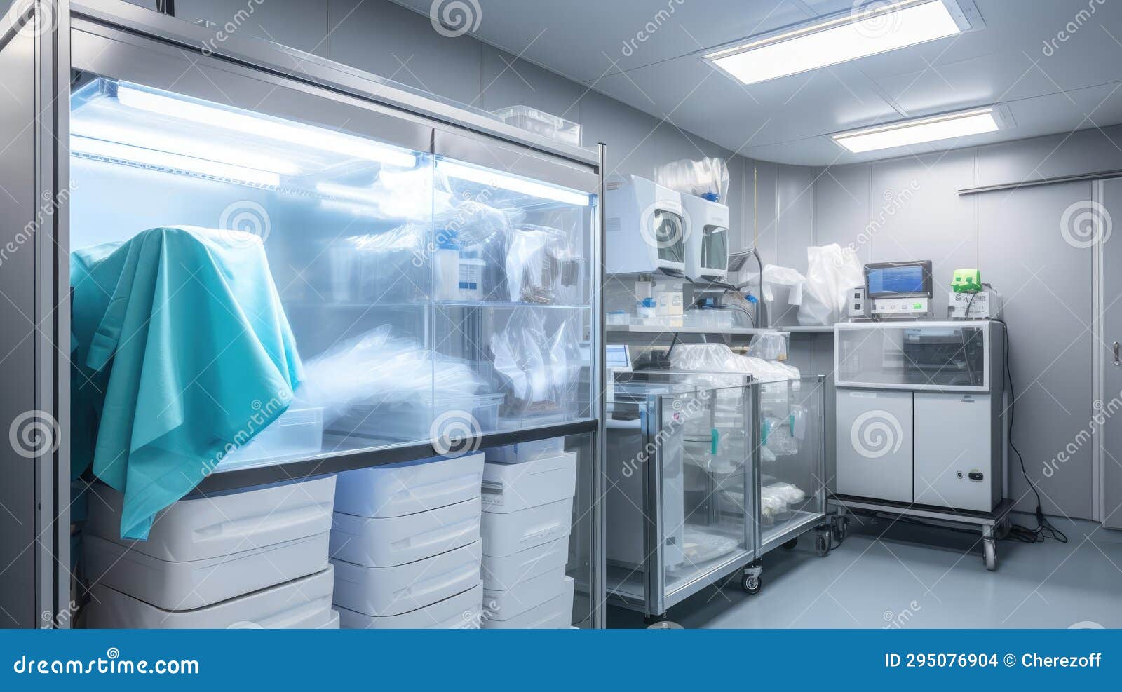 Bright Medical Sterilization Room Stock Photo - Image of laboratory ...