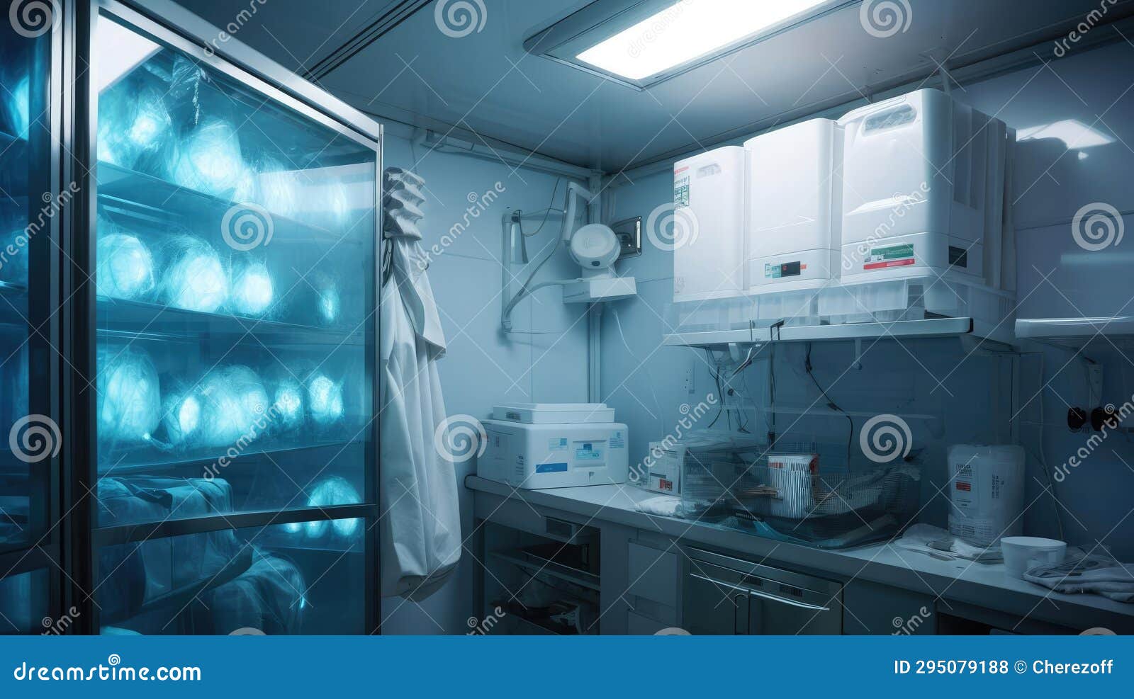 Bright Medical Sterilization Room Stock Photo - Image of electronic ...