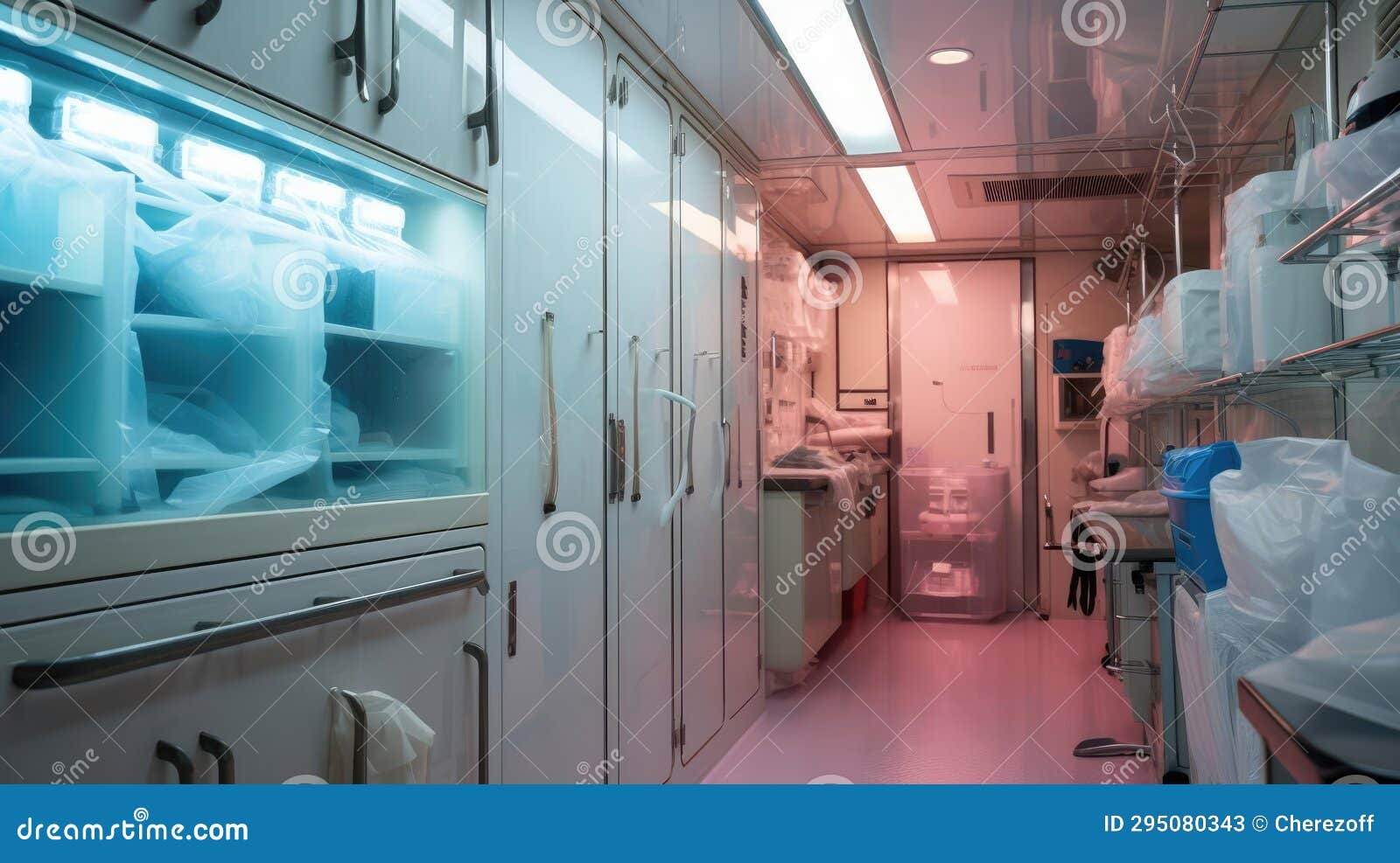 Bright Medical Sterilization Room Stock Image - Image of light ...