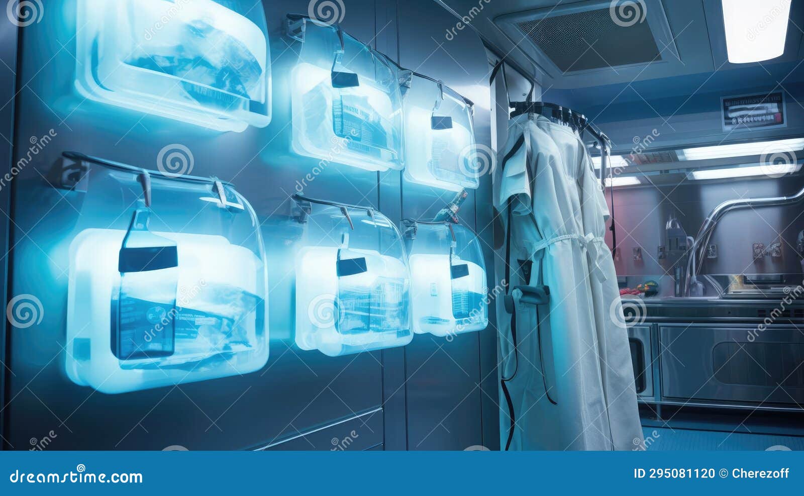 Bright Medical Sterilization Room Stock Photo - Image of electronic ...