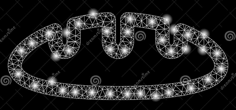 Bright Mesh Carcass Bread with Light Spots Stock Vector - Illustration ...