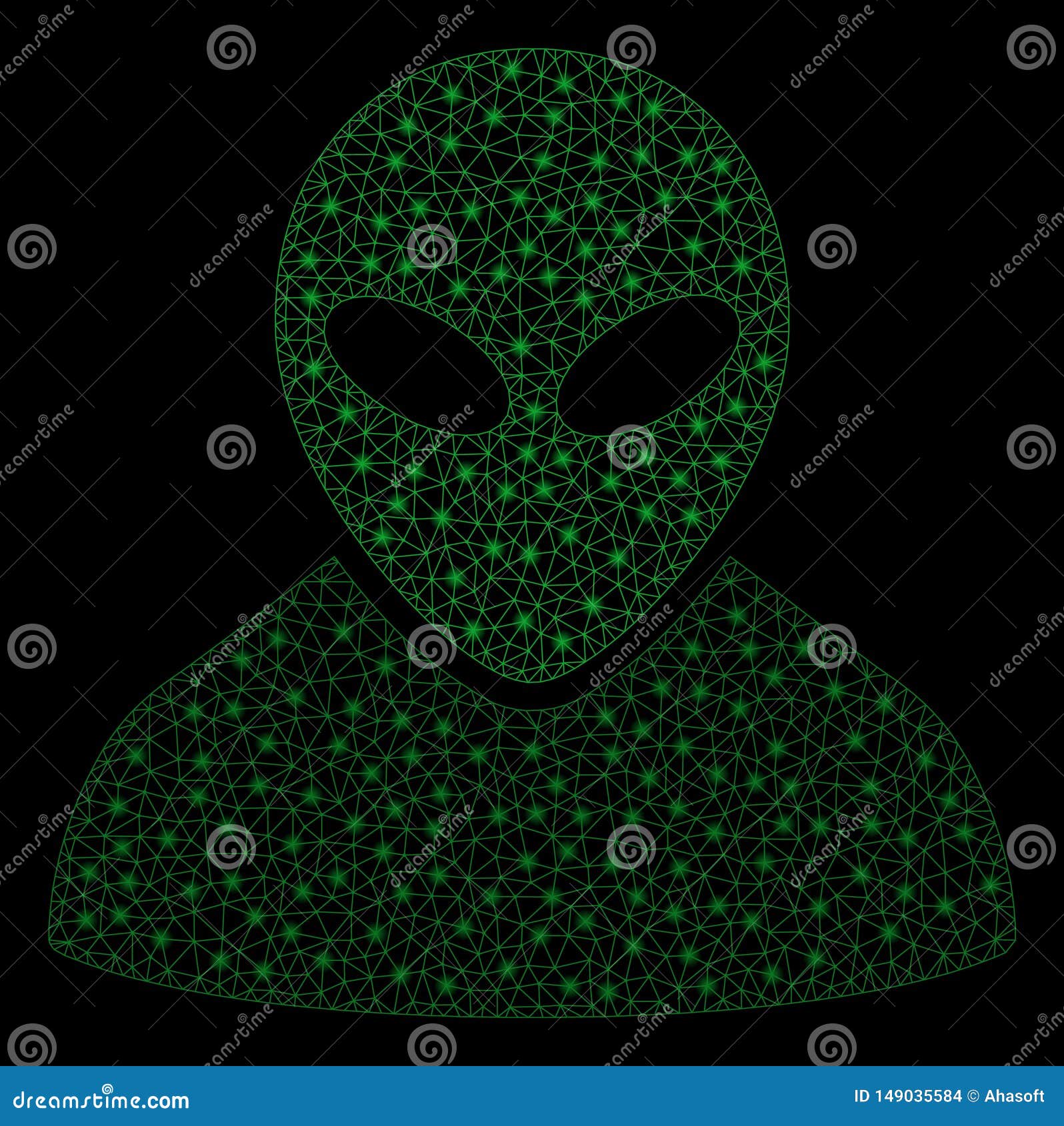 Bright Mesh Carcass Alien with Flash Spots Stock Vector - Illustration ... Bright Mesh Carcass Alien with Flash Spots Stock Vector - Illustration ...