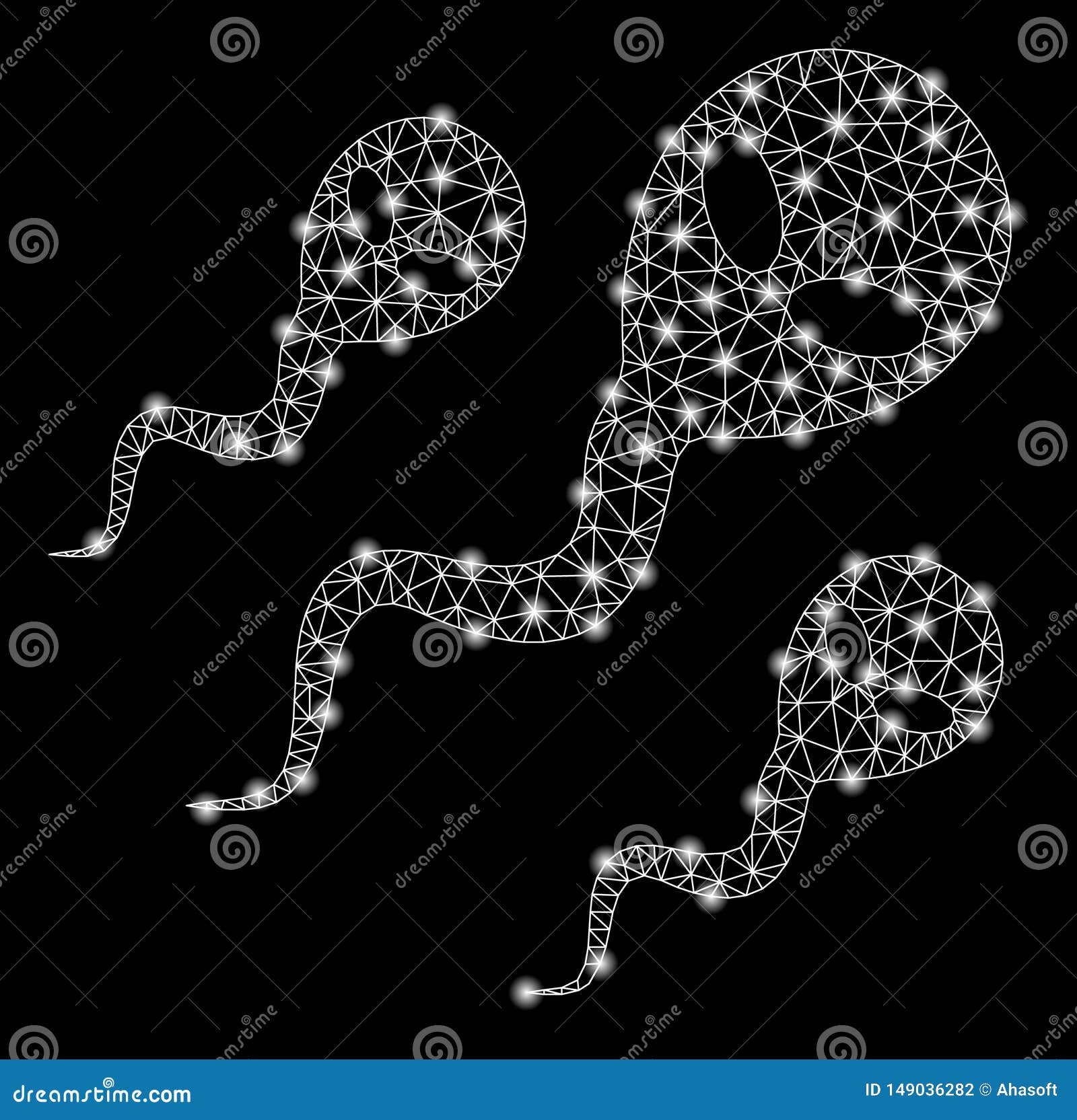 Bright Mesh Carcass Alien Sperm with Flare Spots Stock Vector ... Bright Mesh Carcass Alien Sperm with Flare Spots Stock Vector ...