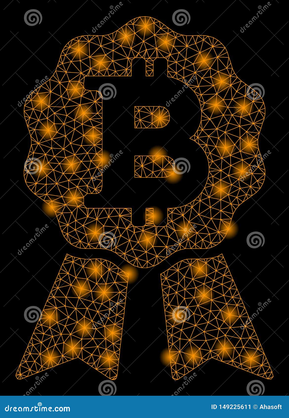 Bright Mesh Carcass Bitcoin Certificate Seal with Flare Spots Stock ... Bright Mesh Carcass Bitcoin Certificate Seal with Flare Spots Stock ...
