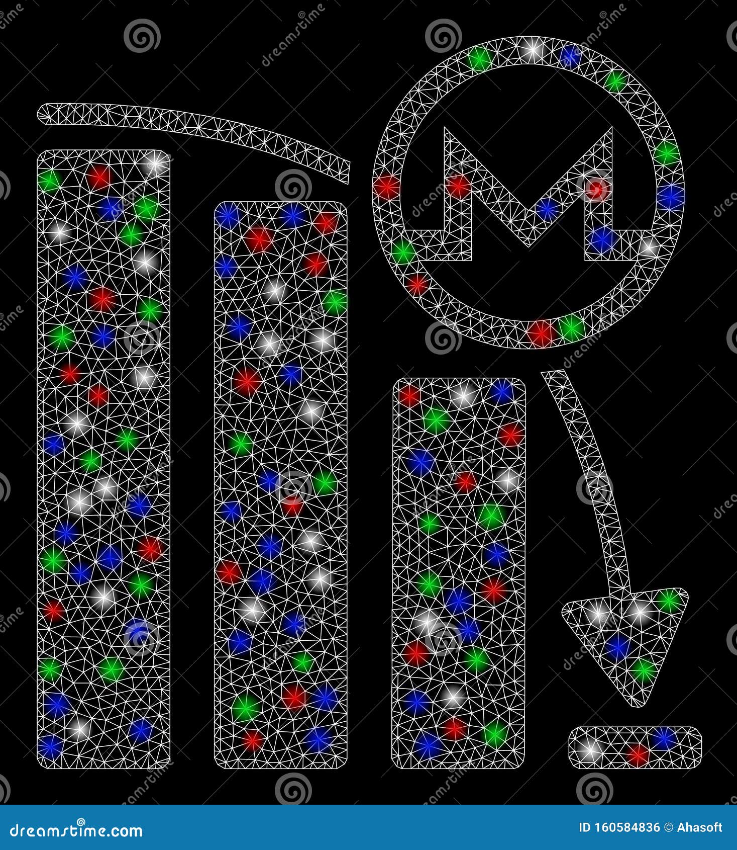 Bright Mesh Carcass Monero Falling Acceleration Graph with Light Spots ... Bright Mesh Carcass Monero Falling Acceleration Graph with Light Spots ...