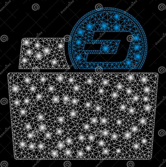 Bright Mesh 2D Dash Folder with Flash Spots Stock Vector - Illustration ...